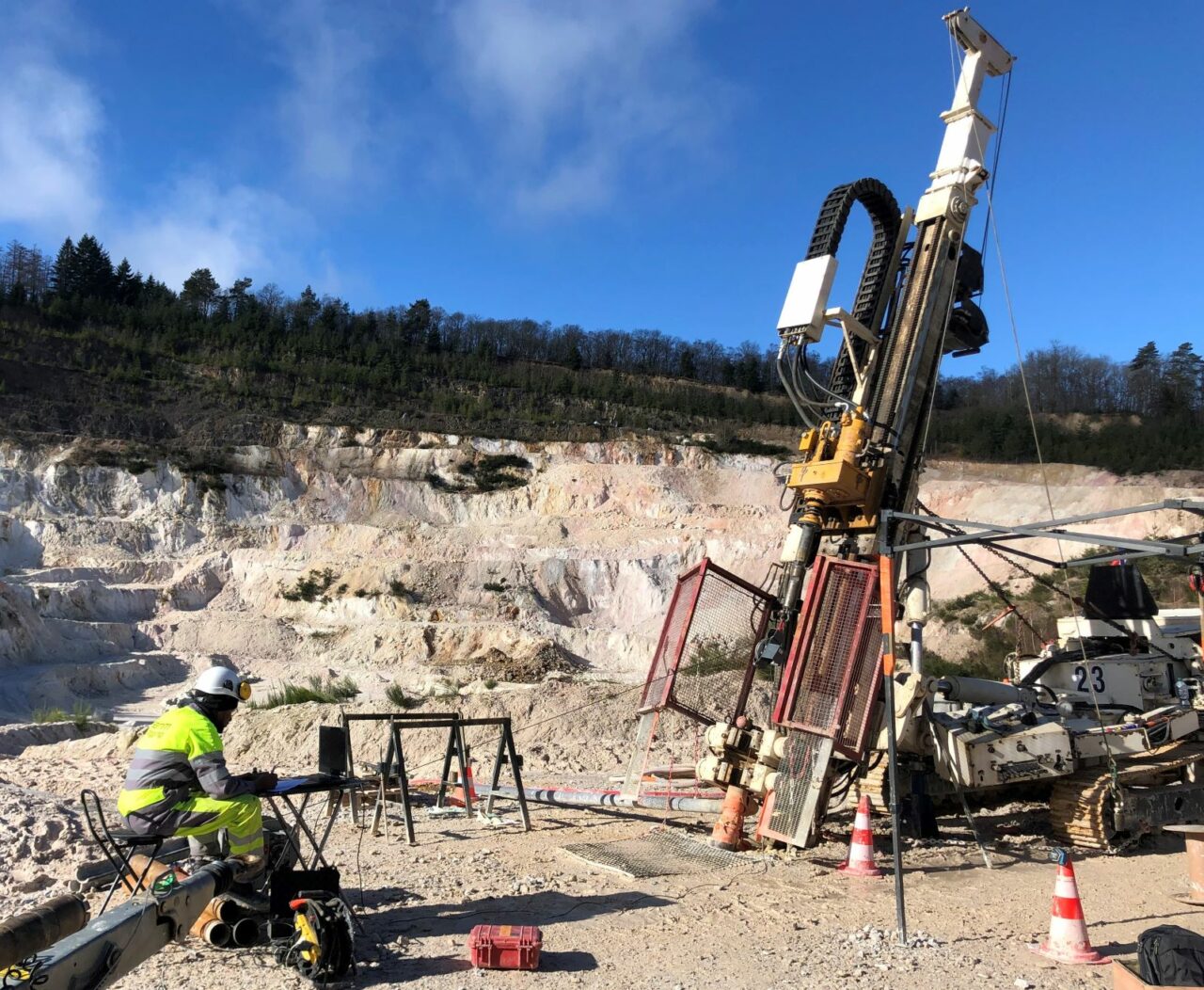 Diagraphie en carrière - Semm logging