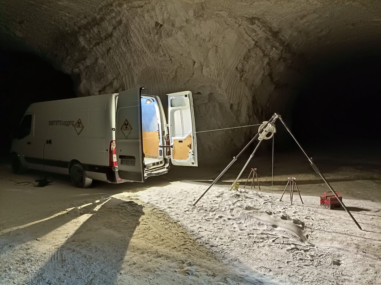 Diagraphie en carrière sous-terraine - Semm logging